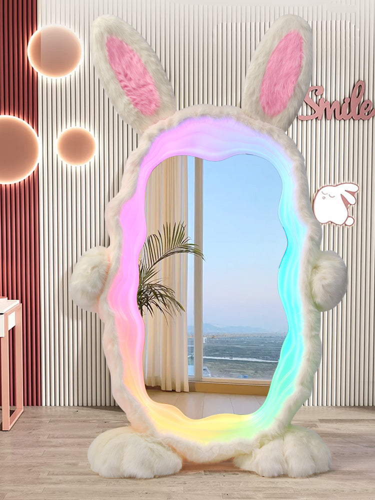 Rabbit Plush LED Dressing Mirror - FLM63 – Prime Mirror